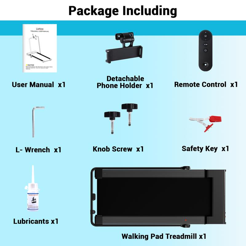 LICHICO/YRUN 2-in-1 Electric Folding Treadmill with Flat/Incline ...