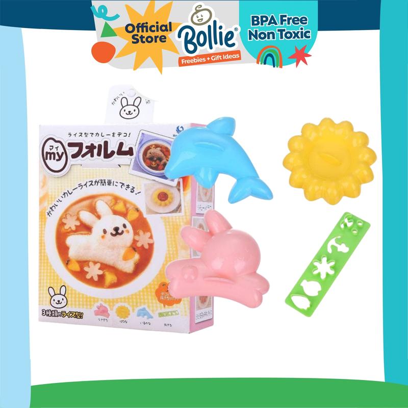 Bollie Baby 4pcs Rice Molder (Rabbit, Dolphin, Sunflower, Nori - TikTok ...