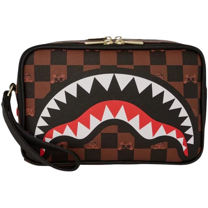 Promo Sprayground The Hideout Brown Toiletry Bag / Tas Branded Original ...