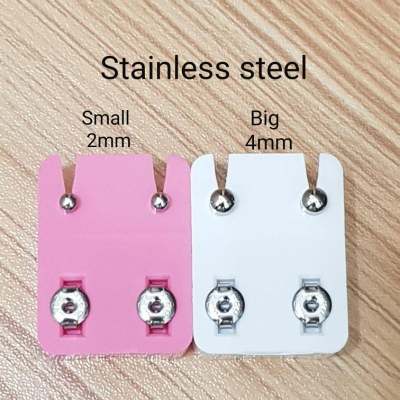 (Plain) Piercing Earrings (subang tindik telinga) (stainless steel ...