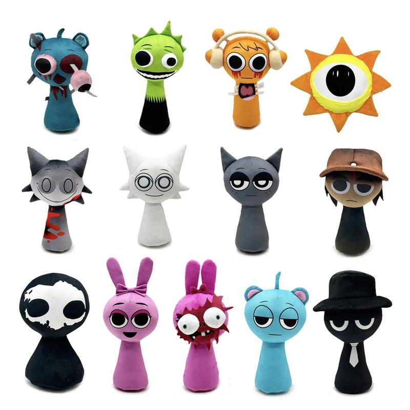 Sprunki Plush Toys Horror Game Sprunki Incredibox Plushie Cartoon ...