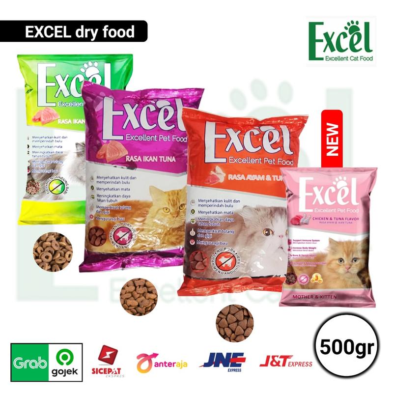 EXCEL CAT FOOD 500GR - DRY FOOD CAT - Shop | Tokopedia