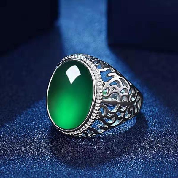 Fashion Imitation Agate Lingteng Gold Ring, Simple Personality - TikTok ...