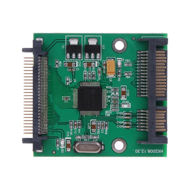 50pin 1.8 Inch IDE To 22Pin 7+15 Hard Drive SSD Adapter Convertor Card ...