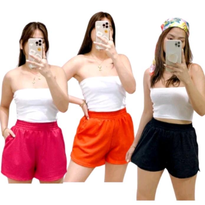 3pcs Garterized Wide Waist Bark Crepe Short For Women 169 Pesos ...