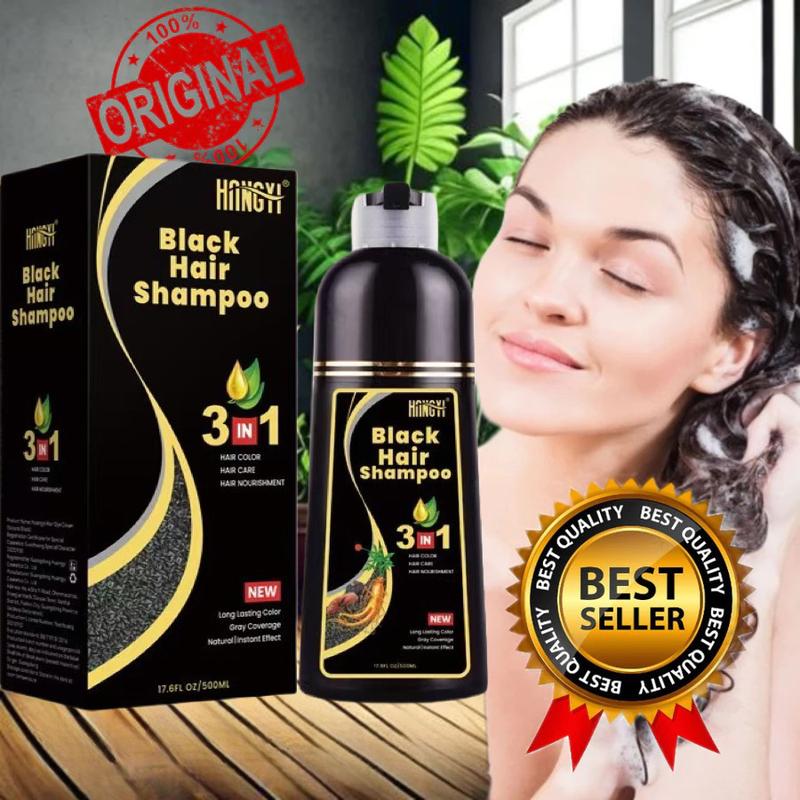 100% 3 IN 1 Original Shampo Penghitam Rambut Uban Menjadi Hitam ...