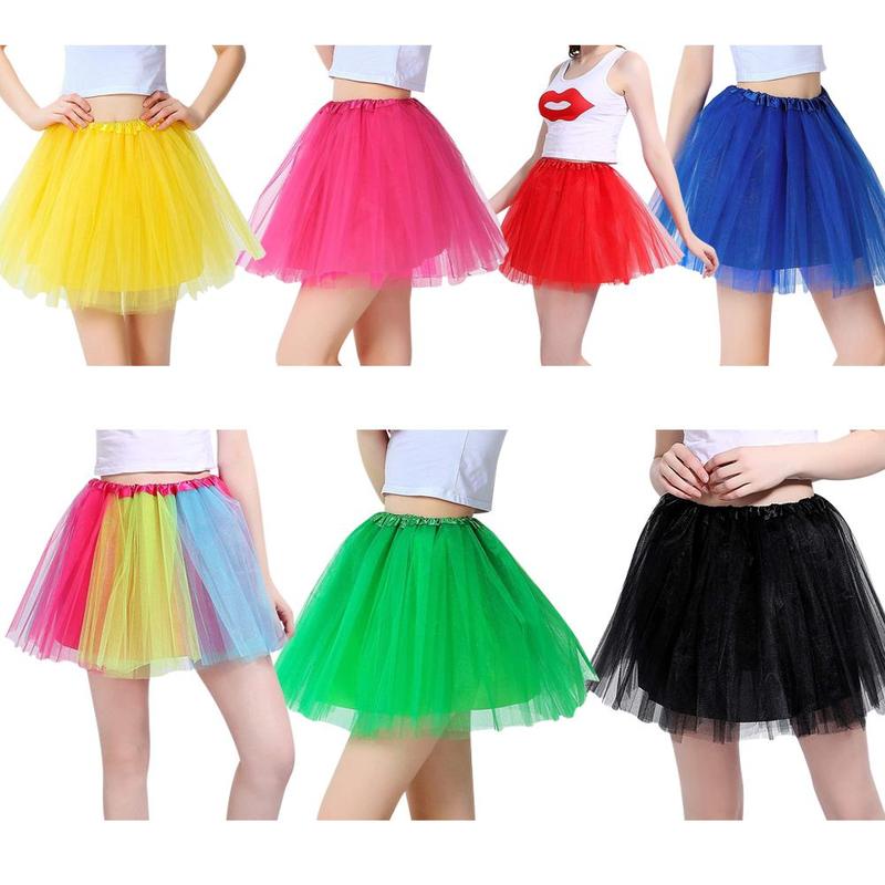 InnoBase 80S Adult Tutu Skirt Petticoat Fancy Dress 1980S Costume ...