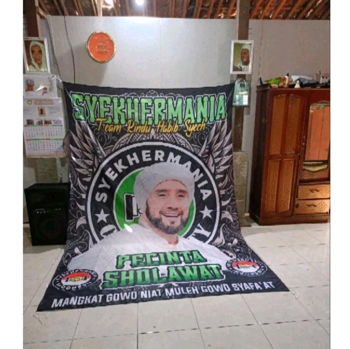 Jual FREE STICKER, KAIN UK 200X300CM, BENDERA SYEKHERMANIA, BENDERA ...