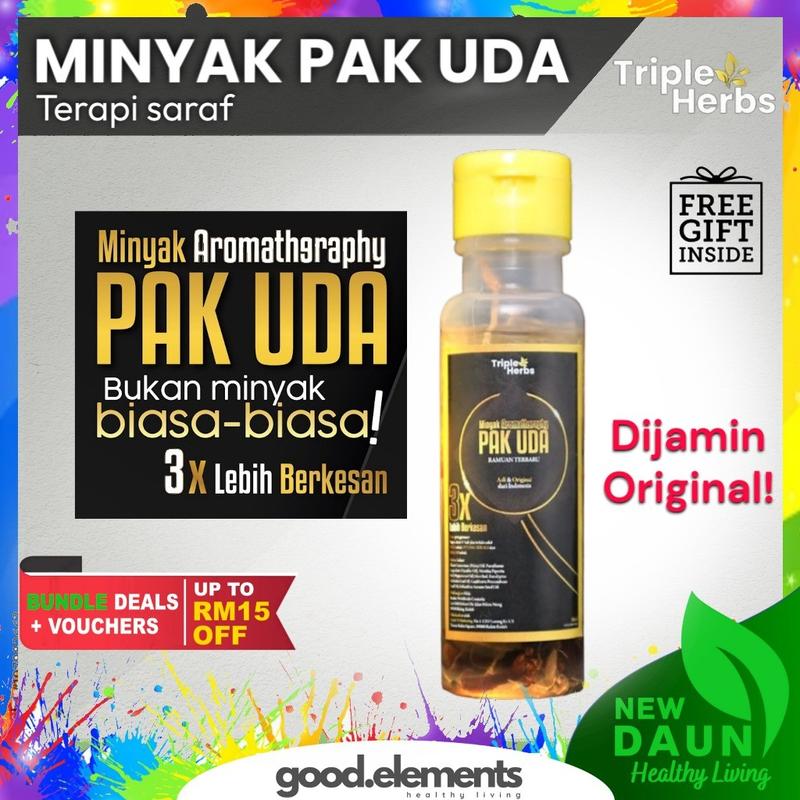 [ORIGINAL NEW PACKAGING] MINYAK AROMATHERAPY PAK UDA terapi lutut ...
