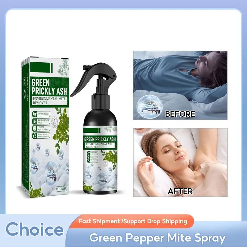 100g Green Pepper Mite Spray Removal Anti-mite Tool Dust Mit - TikTok ...