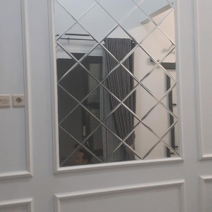 Jual kaca cermin custom wajik bevel ukuran 100cm x70 cm - Kab. Gresik ...