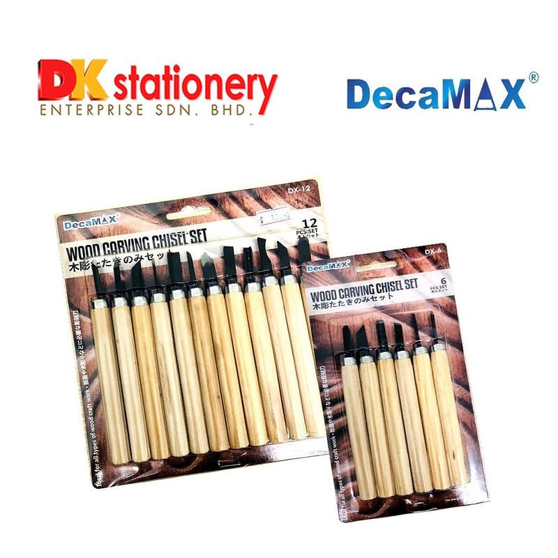 Decamax Wood Carving Chisel Set 6 / 12 - TikTok Shop Malaysia