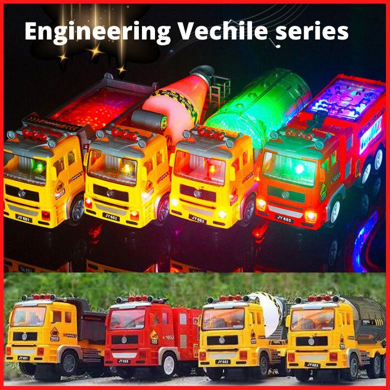 Mainan Lori Series Bomba Polis Tanker Cement Truck Dengan Lampu ...