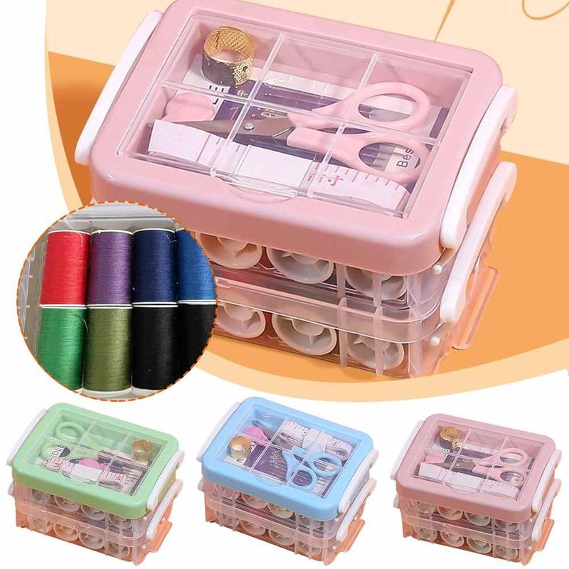 Set Jahit, Beg Jarum dan Benang Isi Rumah, Jarum dan Benang Kecil ...