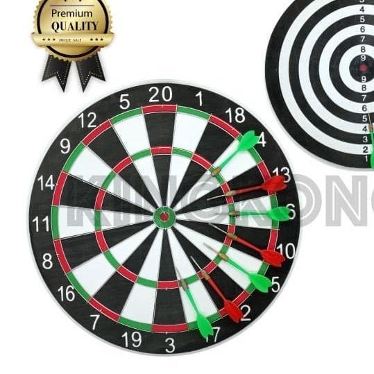 DART GAME SIZE 18 inch / Papan Dart Board Besar Ukuran 46 cm Free ...