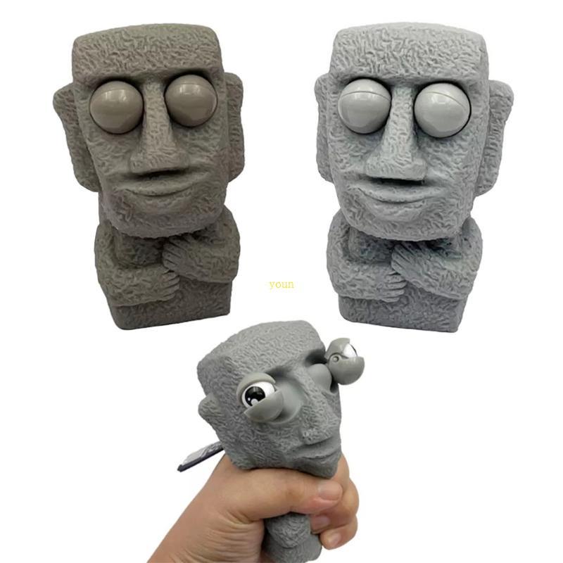 Hand Squeeze Toy Rock Man Fidgets with EyePop Novelty Vent Toy - TikTok ...