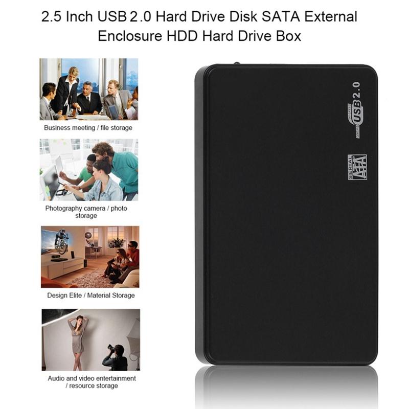 Sarung HDD USB, 2.5 Inci, Serasi dengan Pemacu Sata ke USB 2.0 ...