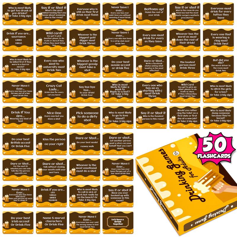 50 Adult Wine Table Game Cards Multiplayer Party Dinner Team - TikTok Shop Philippines