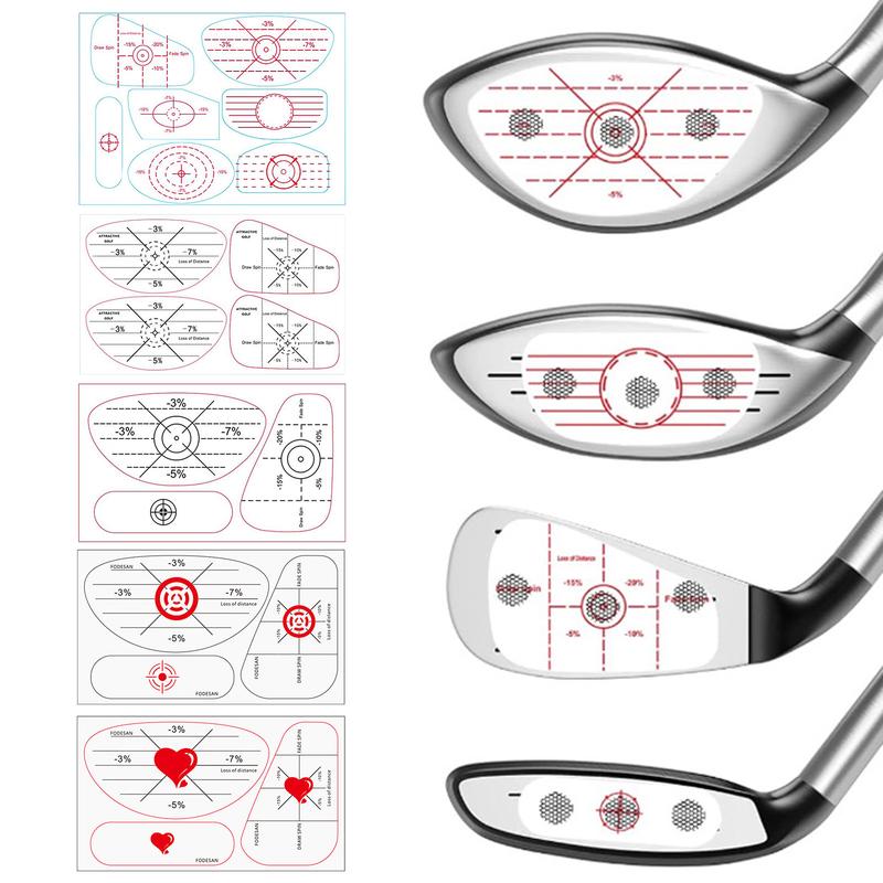 50 Pcs Golf Impact Tape Labels Improve Golf Swing Accuracy And - TikTok ...