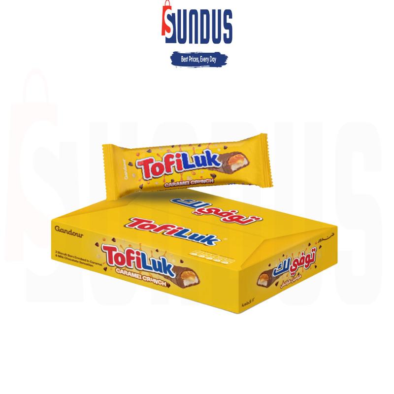 Tofiluk Caramel Crunch Chocolate Bar 33g - 1 Box (Pack of 12) - TikTok ...