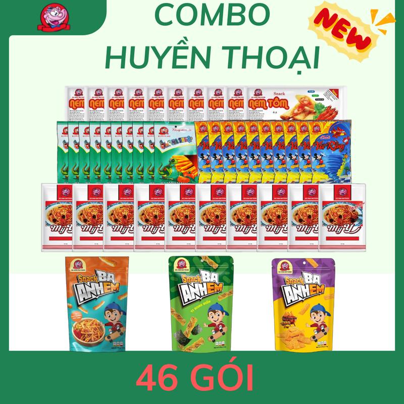 Combo Huyền Thoại 46 Gói - Ba Anh Em Food - Ăn Vặt Tiktok - Snack - TikTok Shop Vietnam