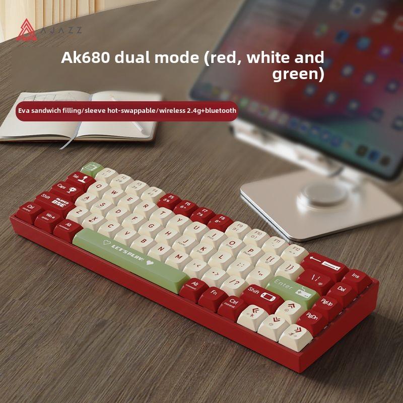 Ak680 Mechanical Keyboard Wire Mute Portable and Simple Cute - TikTok ...
