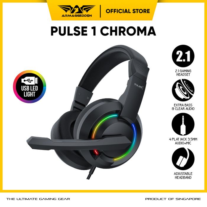 Promo Headphone Gaming Armaggeddon Pulse 1 Chroma 2.1 Gaming Headset ...
