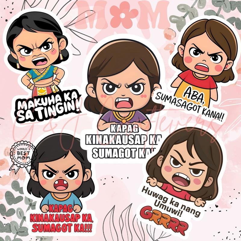 15pcs. Nanay Famous Lines Stickers - TikTok Shop Philippines