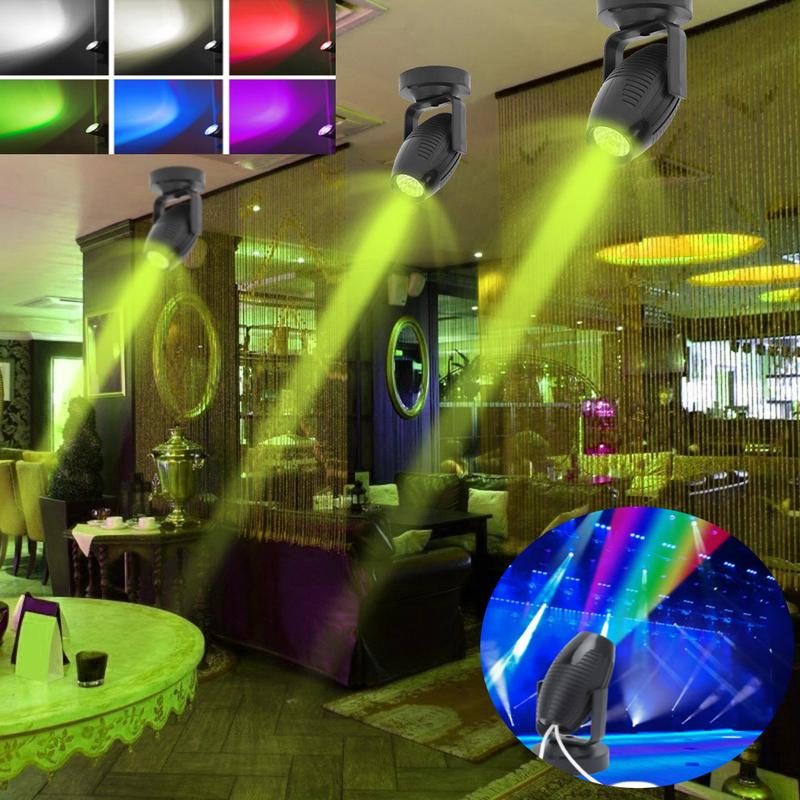 RGB LED Stage Spot Beam Light 85-265V Lamp for KTV Bar DJ Disco Wedding ...