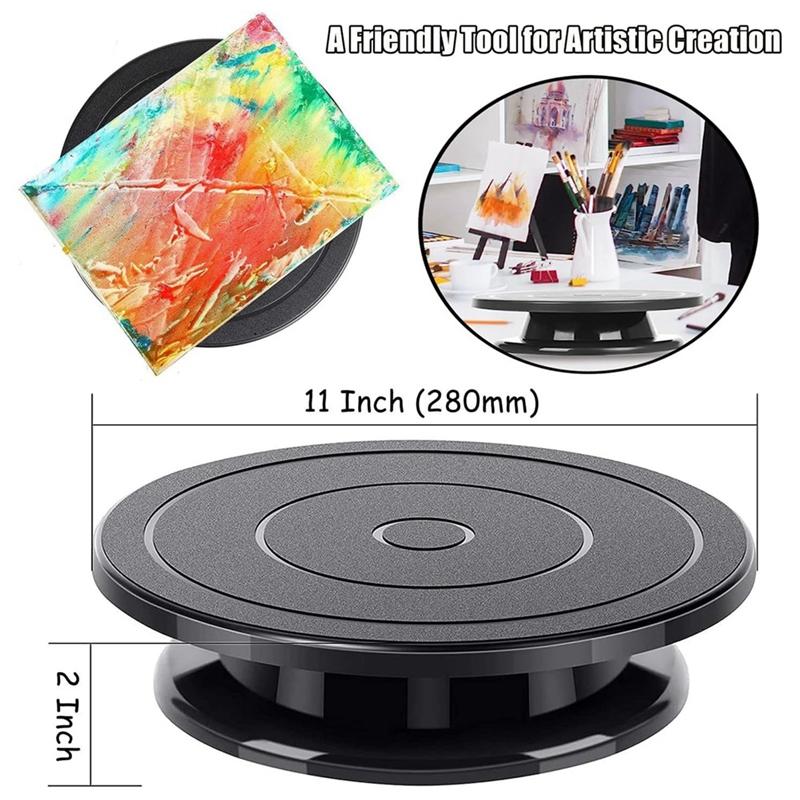 11 Inch Rotate Turntable Sculpting Wheel Revolving Cake Turntable ...