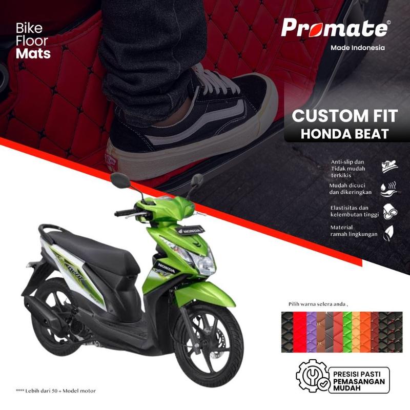 PROMATE Karpet Motor Honda Beat Tahun 2013-2025 Kulit PVC - Shop ...