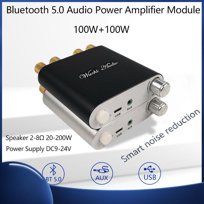 ZK-1002D Bluetooth 5.0 Dual Channel Power Amplifier Board TPA3116D2 ...
