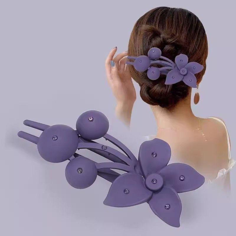 [24 Hours 1100 + People Order] Bauhinia Barrettes Back Head Hair ...