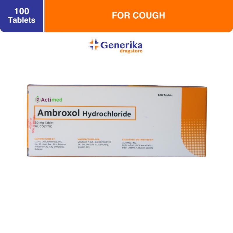 Actimed Ambroxol 30mg- 1 Box (100 Tablets) - TikTok Shop Philippines