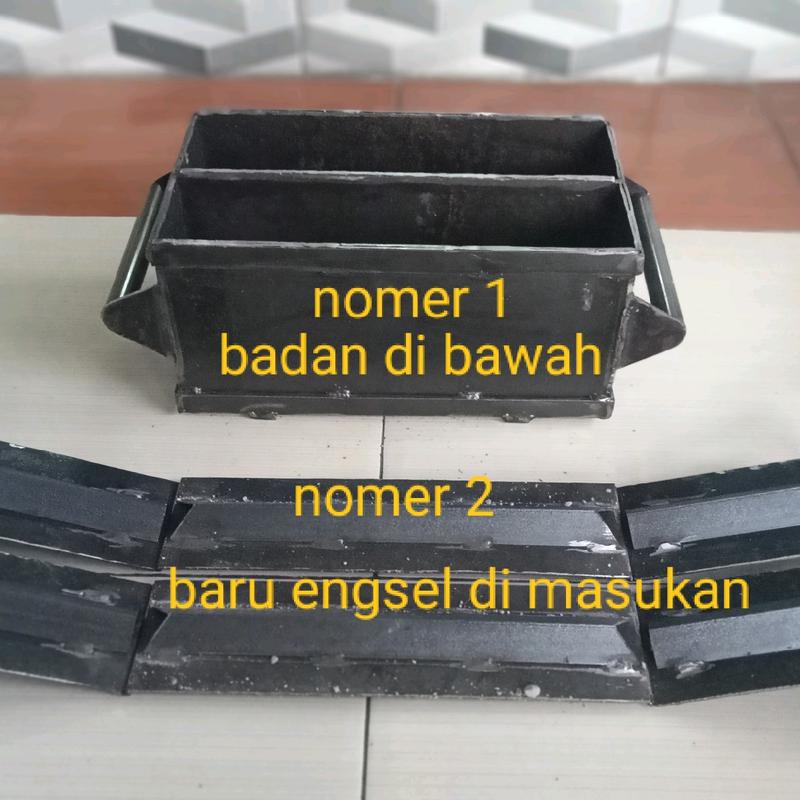 cetakan batako dobel panjang 30x15x10 Baja - Shop | Tokopedia