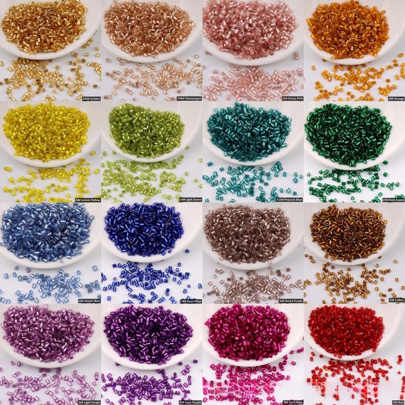 Manik Biji Kaca, Diameter 3mm, Dijahit Tangan, Manik Tiub Kaca ...
