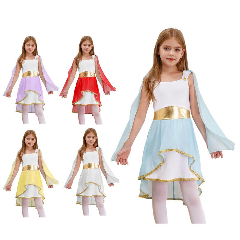 Moggemol Kids Girls Greek Toga Costume Ancient Grecian Dress - TikTok ...