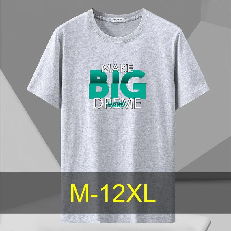 Summer T-shirts Men 10XL 12XL Plus Size Tshirt Fashion Casua - TikTok ...