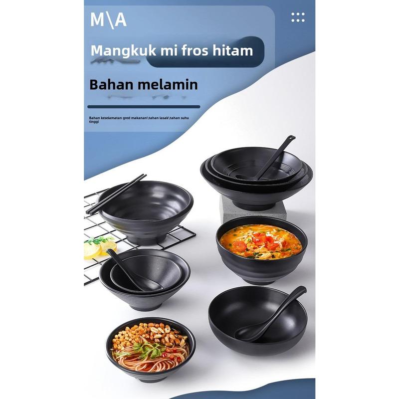 Mangkuk Mi Melamin, Sesuai untuk Kedai atau Restoran Ramen, Plastik ...