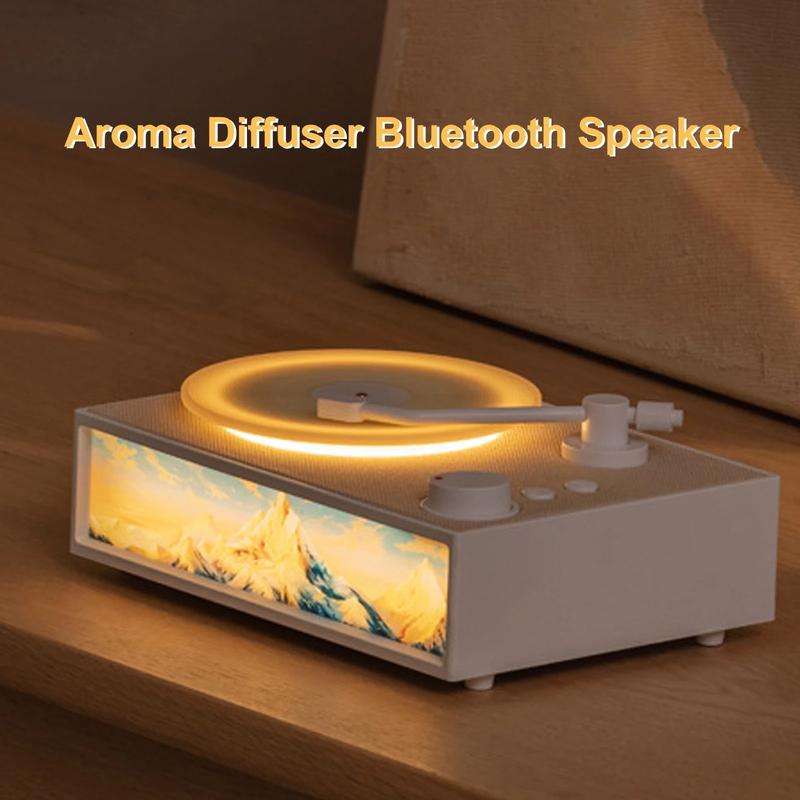 Vintage Vinyl Record Player Night Light Portable Retro Bluetooth ...