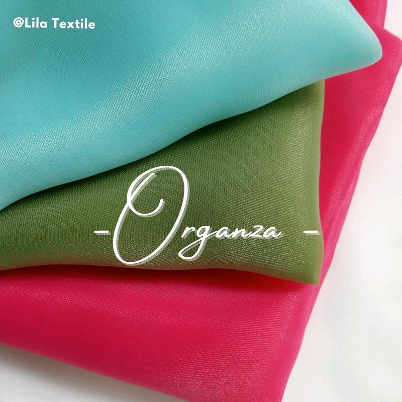 Kain organza meteran | Organza premium | kain kaca | kain transparan ...