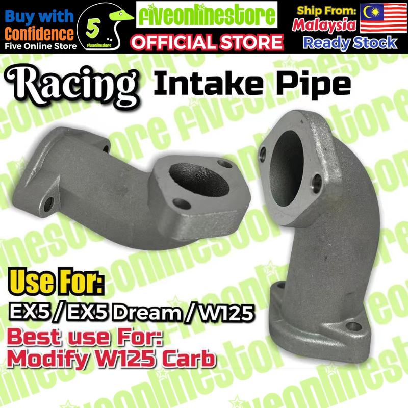 Racing Intake Pipe W125 EX5 Dream HP Wave125 Tengkuk Carburetor ...