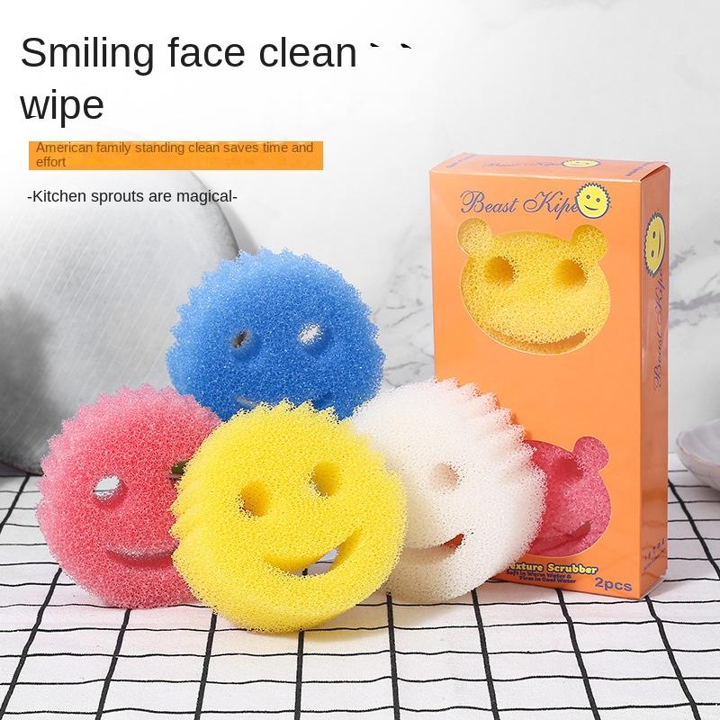 (One/3 Pack) Smiley Face Magic Cleaning Brush Smiley Face Imitation ...