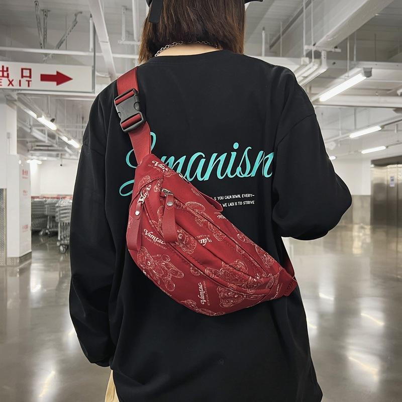 Beg Selempang Kasual, Bahan Kanvas, untuk Wanita, Jenama Bergaya ...