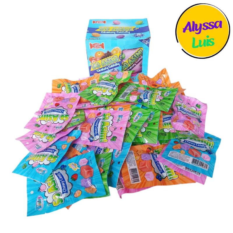 Alyssa Luis 30pcs SO ASIM CANDY Pack Fruity Sour Sweet Candies - TikTok Shop Philippines