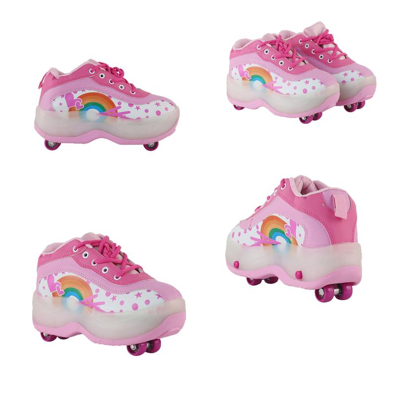 Sepatu Roda Anak Roda 4 Motif Rainbow Outdoor - Shop | Tokopedia
