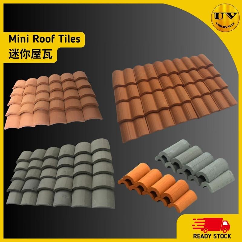 Mini Roof tile Mini Brick Red Grey Miniature construction DI - TikTok ...