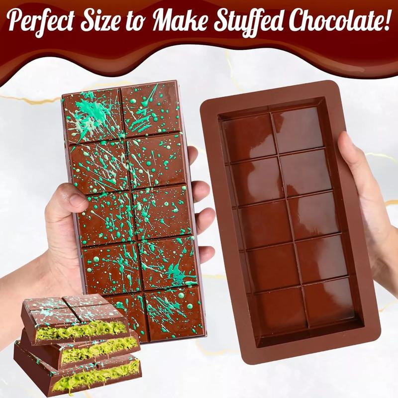 Acuan Coklat, Bahan Silikon, untuk Bar Coklat Dalam, Reka Bentuk ...