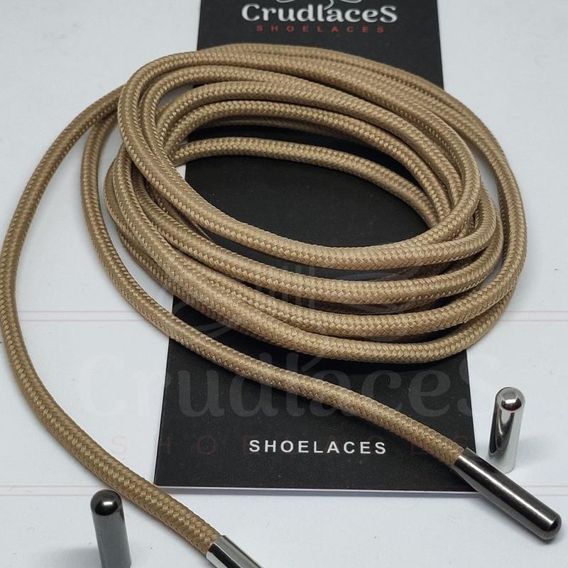 Tali Sepatu Bulat Coklat Muda Polyester - Shoelace Round Dengan - Shop ...