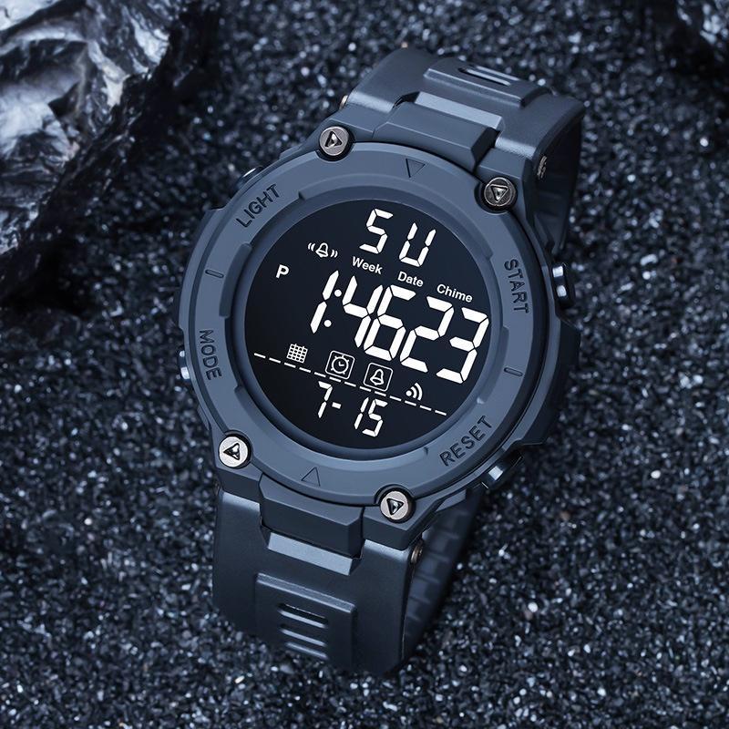 New Men's Sports Multi-functional Digital Watch Luminous Alarm - TikTok ...